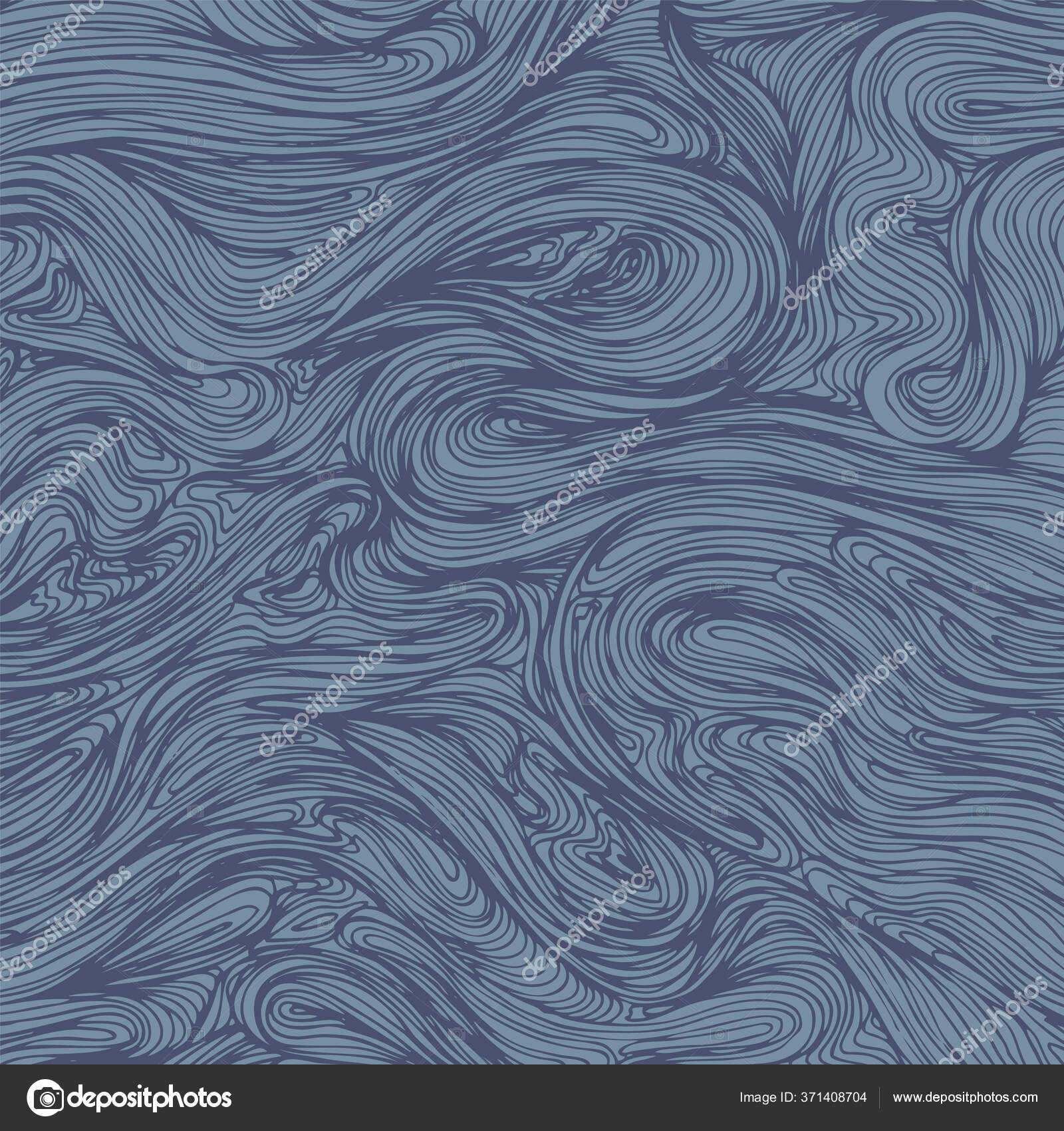 Wavy lines hand drawn illustration. Sea swirl water. Vector. Great for ...