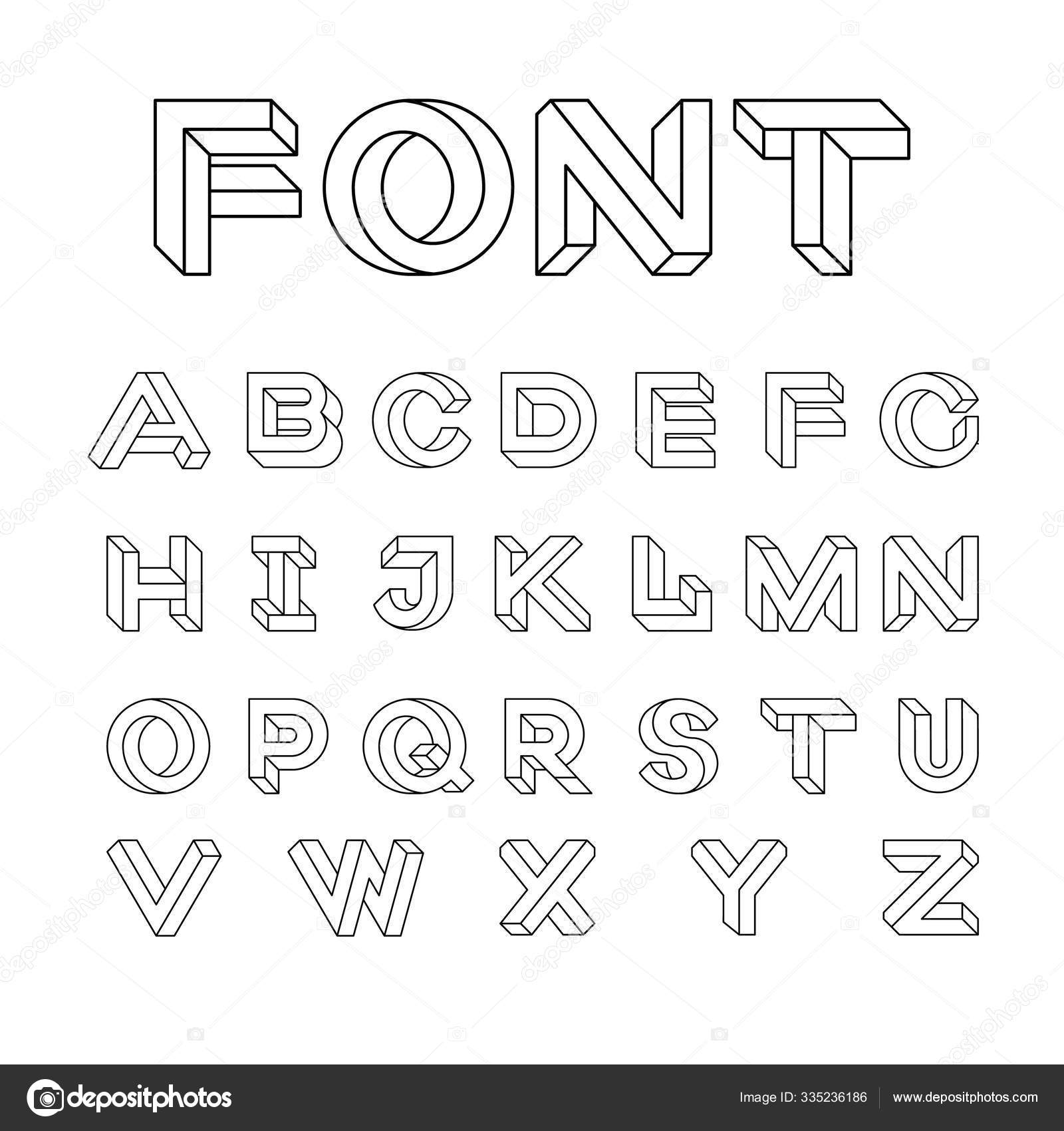 Impossible Shapes Letters