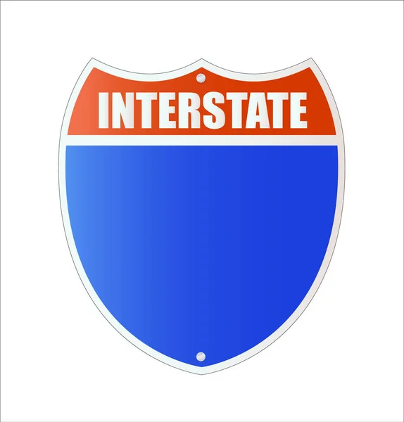 Blank Interstate Sign