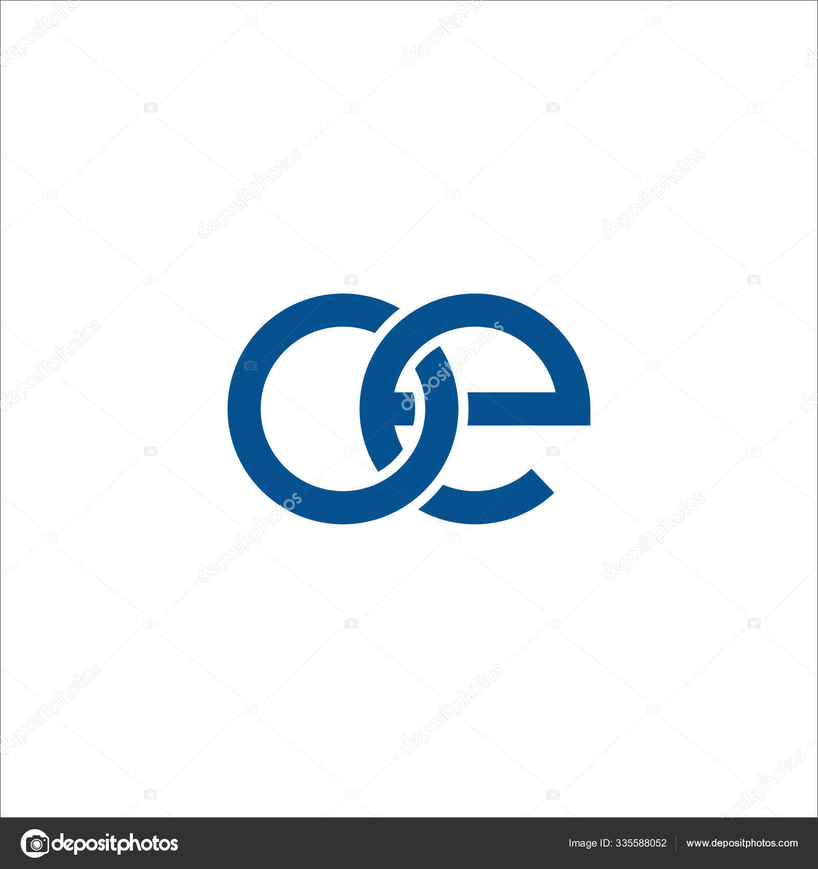 Initial letter eo or oe logo design template Stock Vector by ...