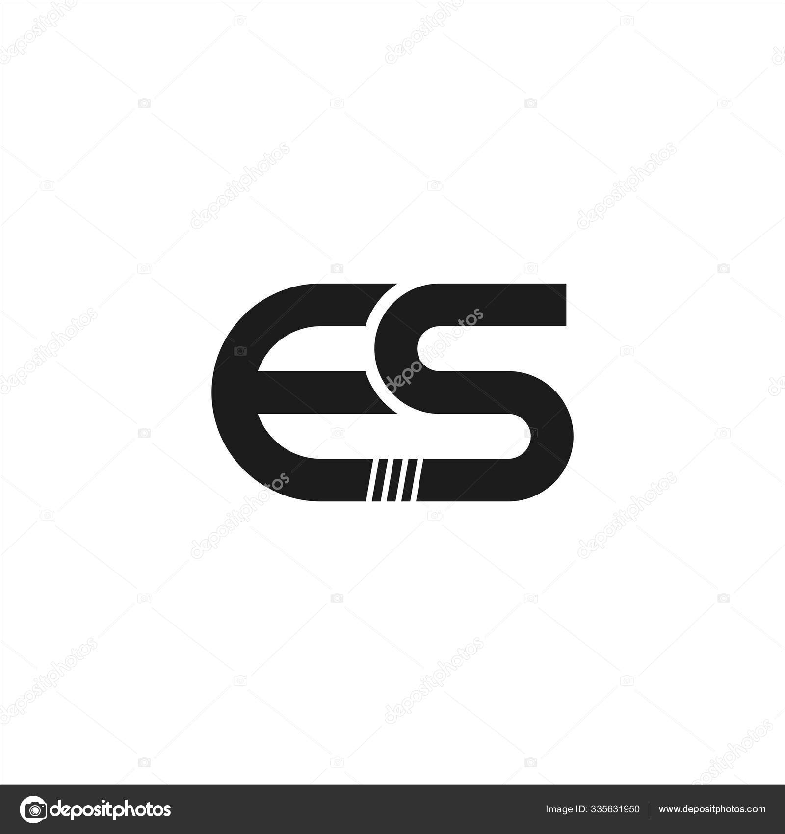Initial letter es or se logo design template Stock Vector by ...
