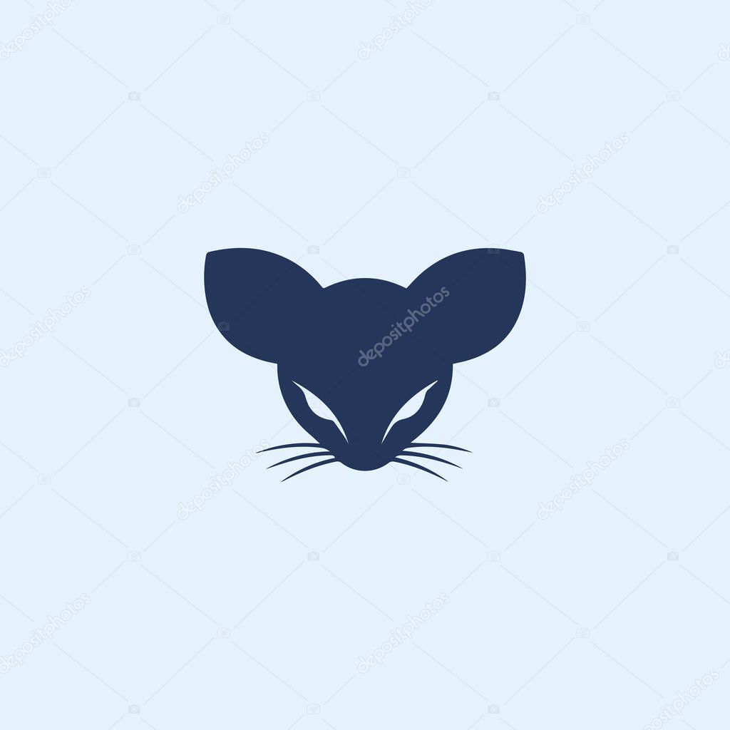 Plantilla de diseño de vector de logotipo de rata 2024