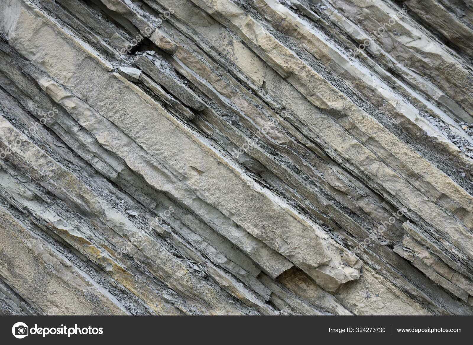 Beautiful structure of the rock, consists of a solid rock in the form ...