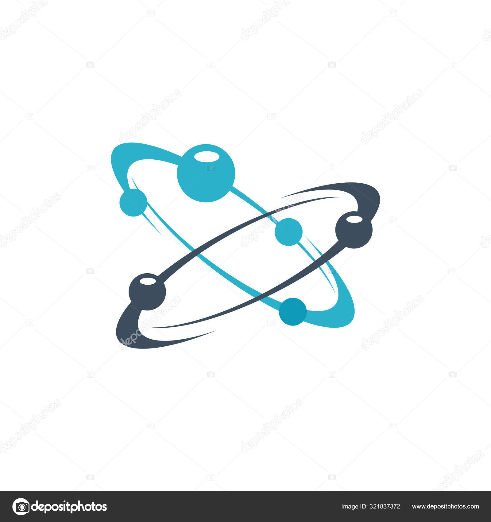 Atom Logo Design Symbol Science Research Atom Logo Vector Icon Stock ...