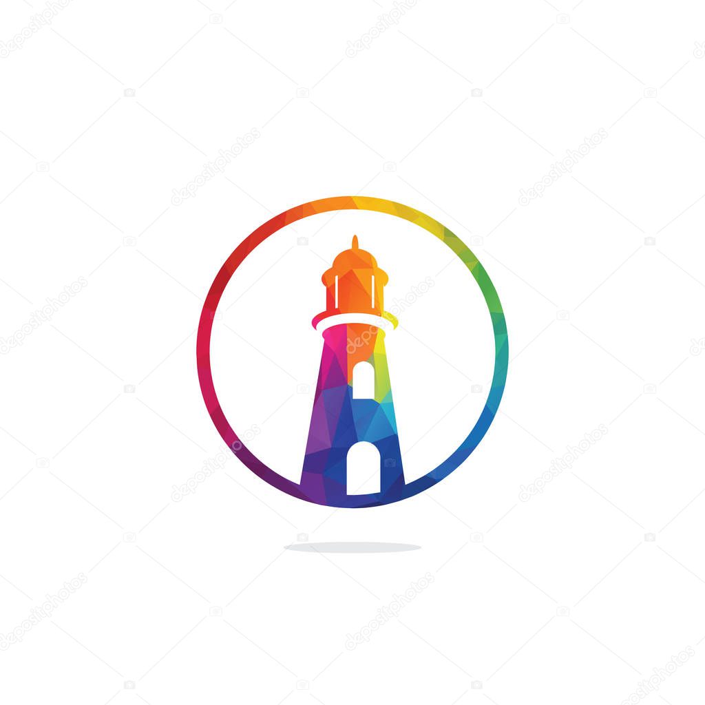 Diseño del logotipo del faro vector. Icono del faro logotipo diseño ...