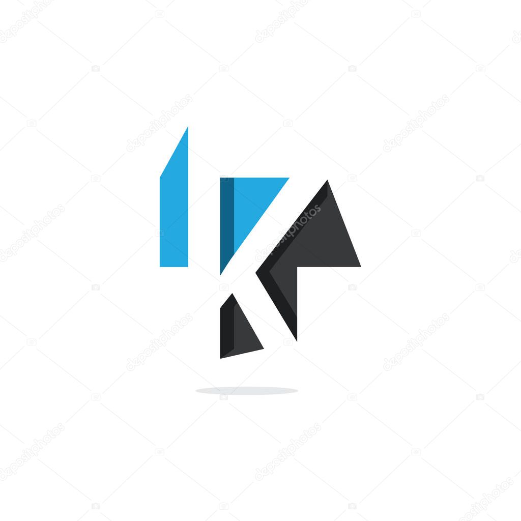 Plantilla de dise o de vectores de logotipo de letra TK. 2024