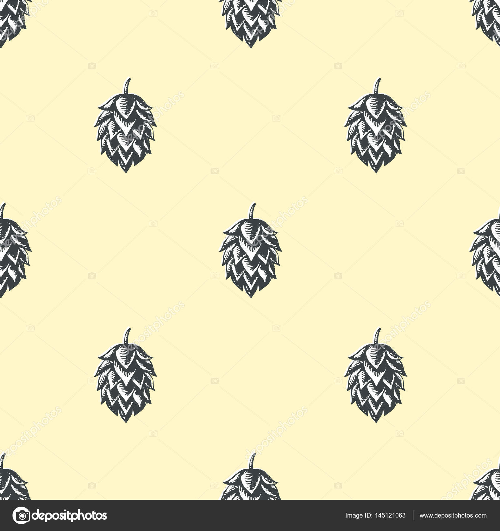 Hop beer seamless pattern background Stock Vector by ©game_gfx 145121063