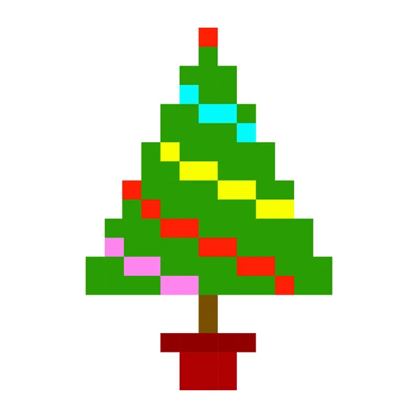 Christmas pixel art grid | Gifts Illuminated Christmas Tree Bit Pixel ...