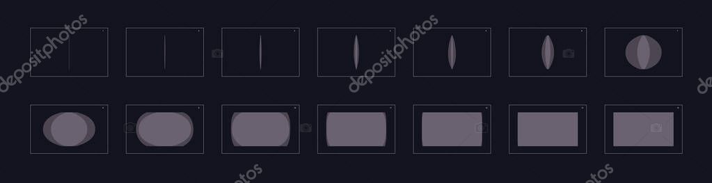 Efecto Transiciones Animación Sprite Hoja Transiciones Animación Cuadro ...