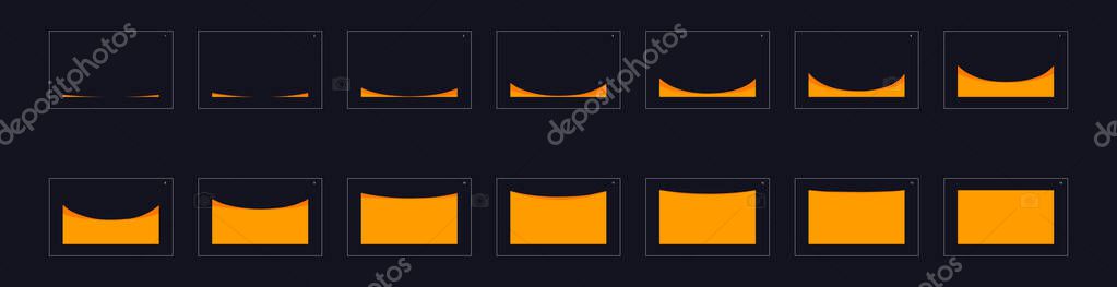 Efecto Transiciones Animación Sprite Hoja Transiciones Animación Cuadro ...