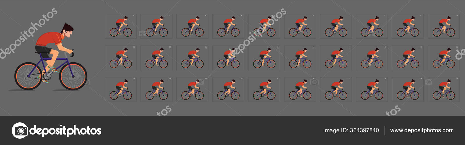 Cycling Animation Cycle Riding Animation Sprite Sheet Cycling Animation ...