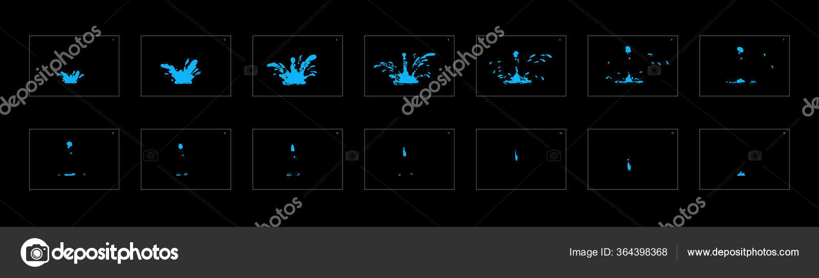 Water Splash Animation Effect Sprite Sheet Water Splash Animation ...