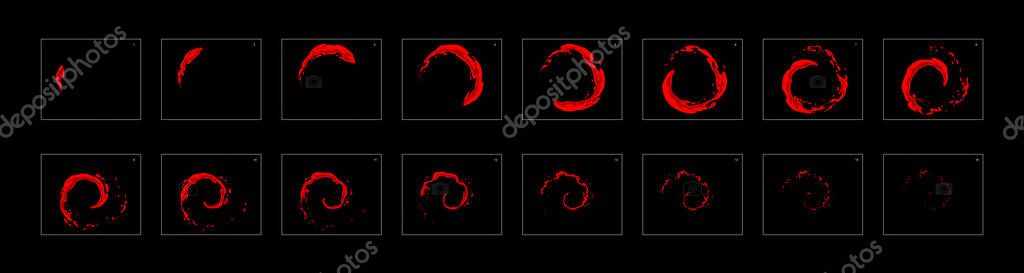 Fire ring effect Vector Art Stock Images | Depositphotos