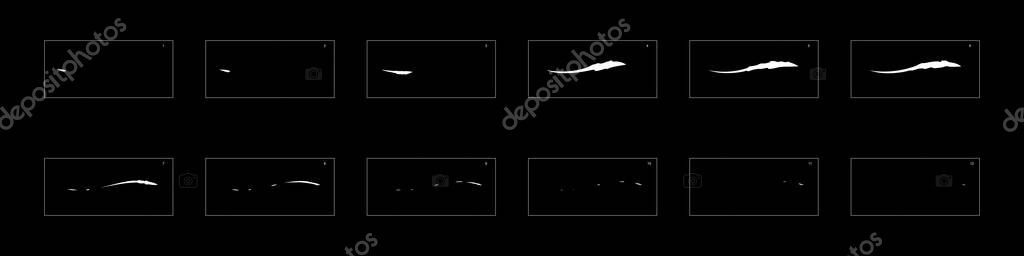 Smoke trail animation Vector Art Stock Images | Depositphotos