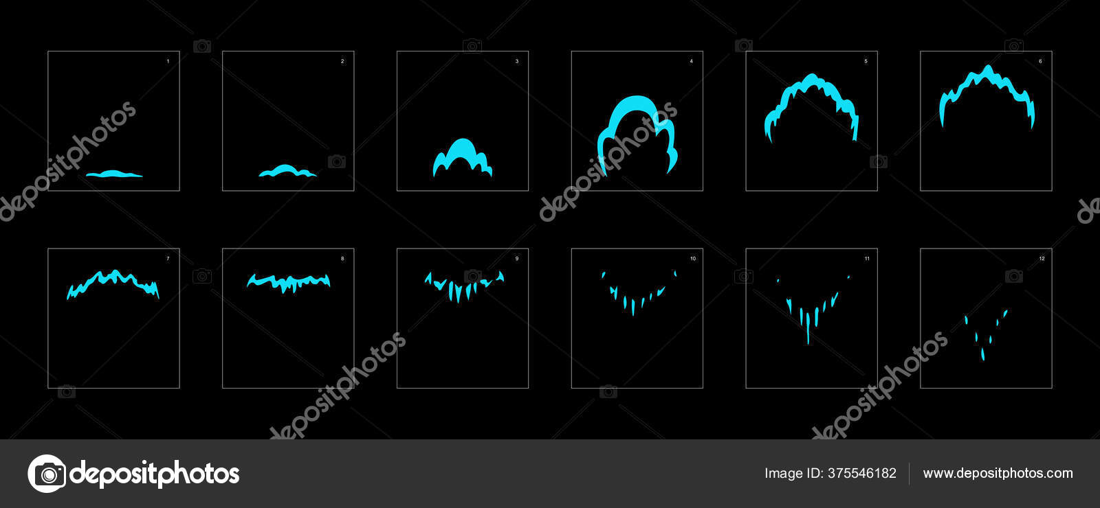 Water Explosion Effect Explosion Animation Effect Animation Sprite ...