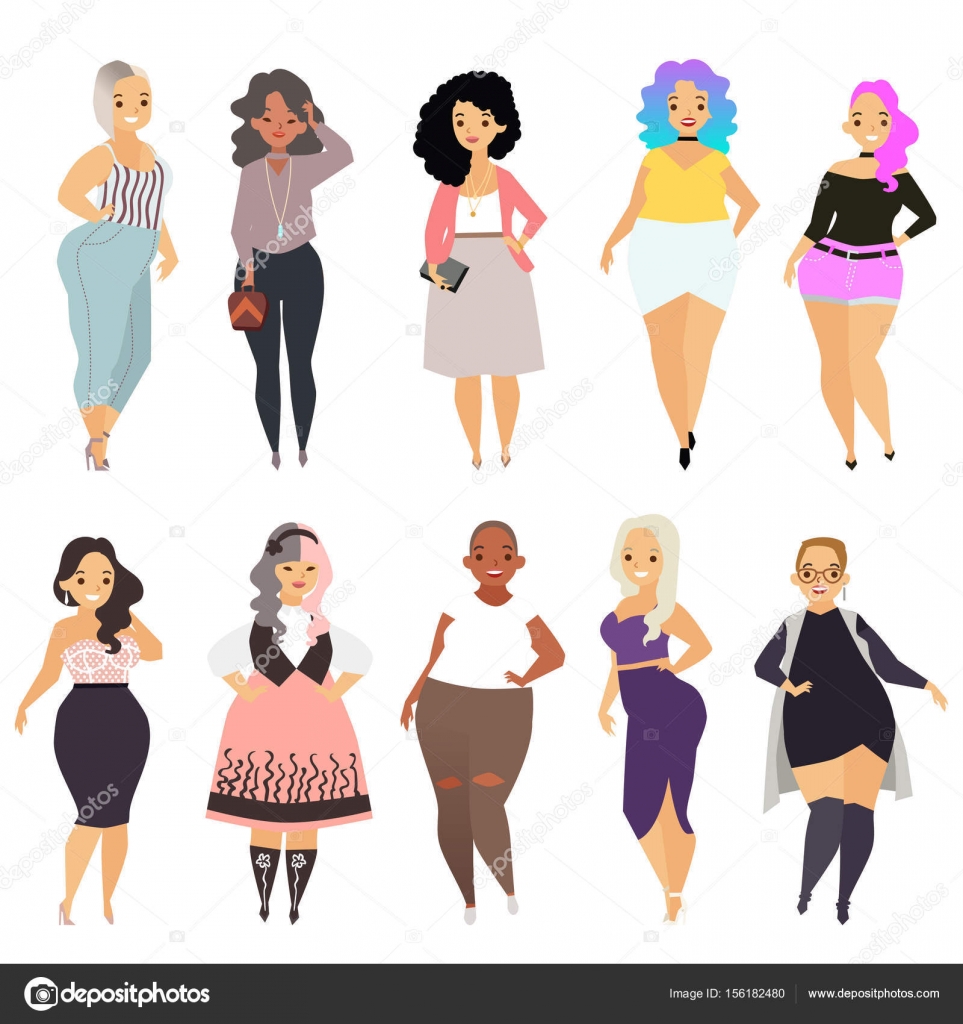 Cartoon Curvy Figure