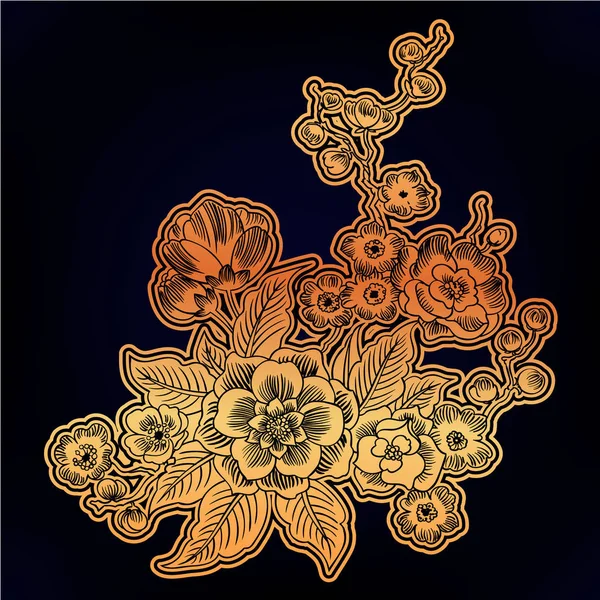 Enchanted forest flowers Vector Art Stock Images | Depositphotos