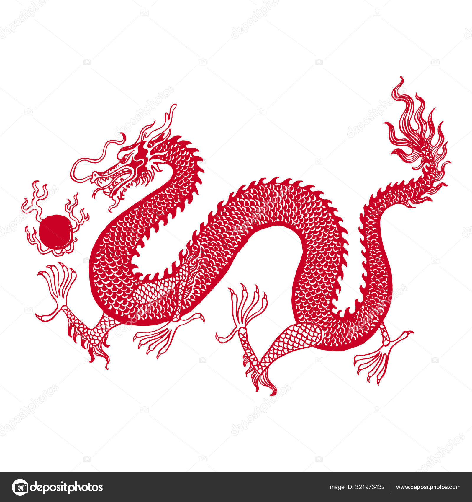 Simple Chinese Dragon Design