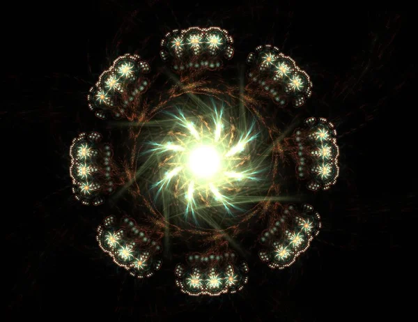 Lacy colorful clockwork pattern. Digital fractal art design. Abstract ...