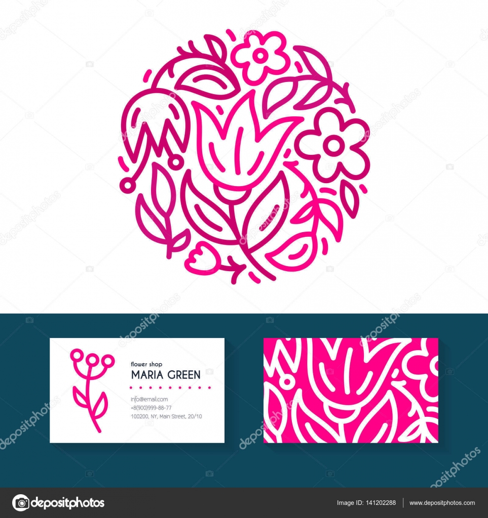 Flower Branding Design Stock Vector Image by ©Favetelinguis199 #141202288