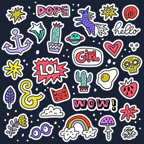 Cute badges Vector Art Stock Images | Depositphotos
