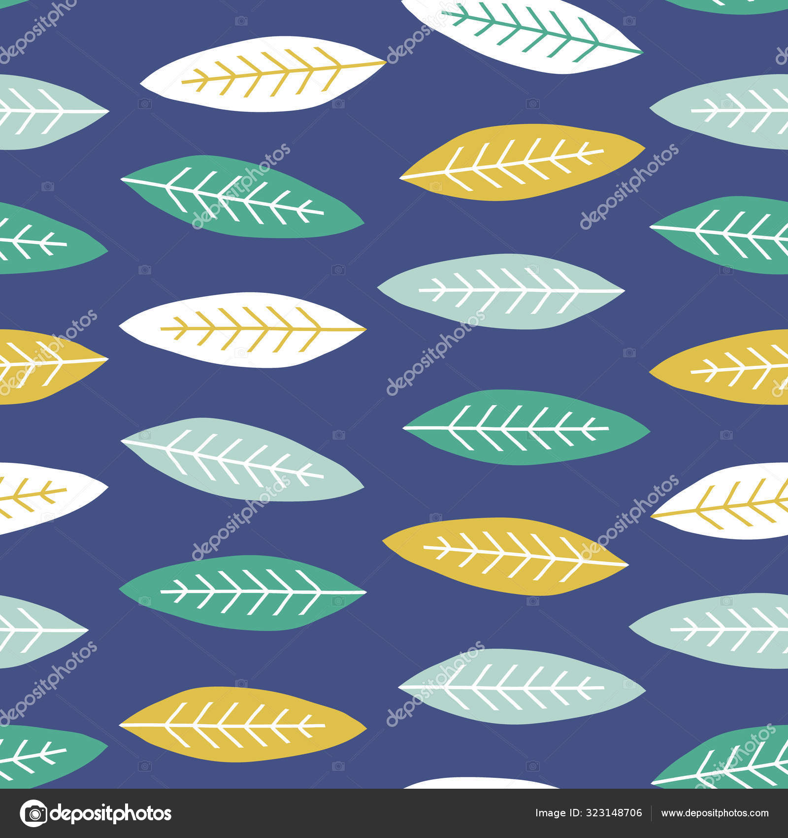 Leaves hand drawn color vector Stock Vector by ©Favetelinguis199 323148706