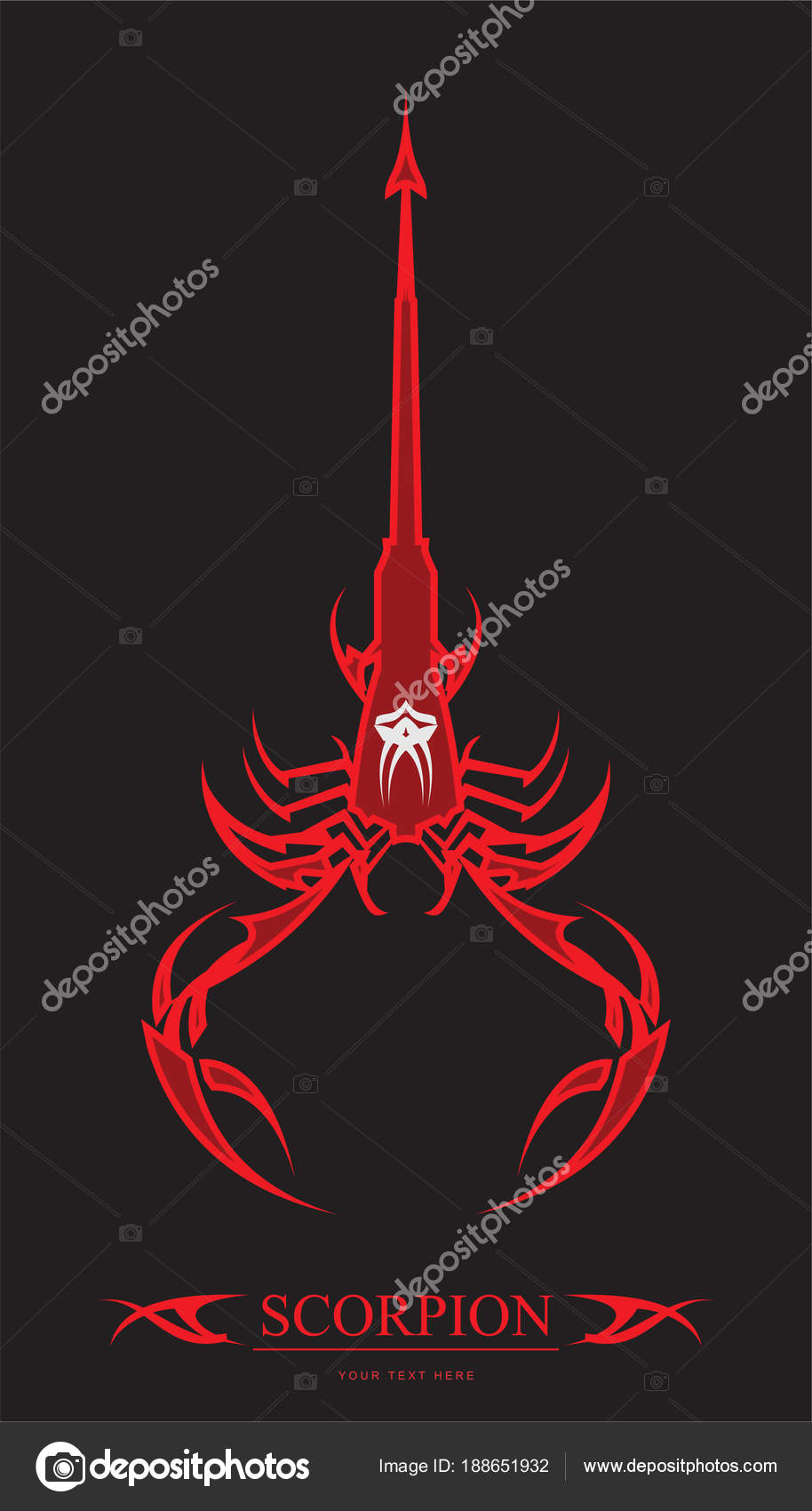Red Scorpion Vector