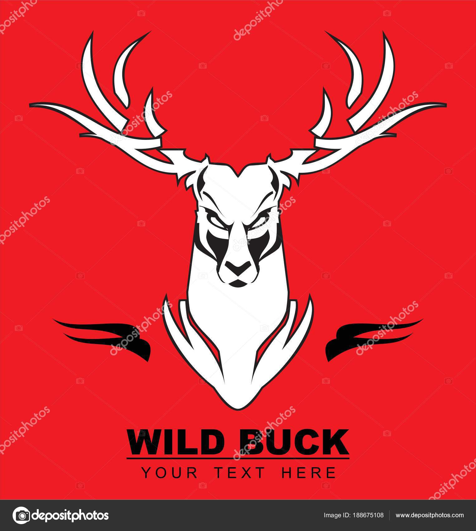 White Stag Buck Deer Stock Vector Image by ©stendy1127@gmail.com #188675108