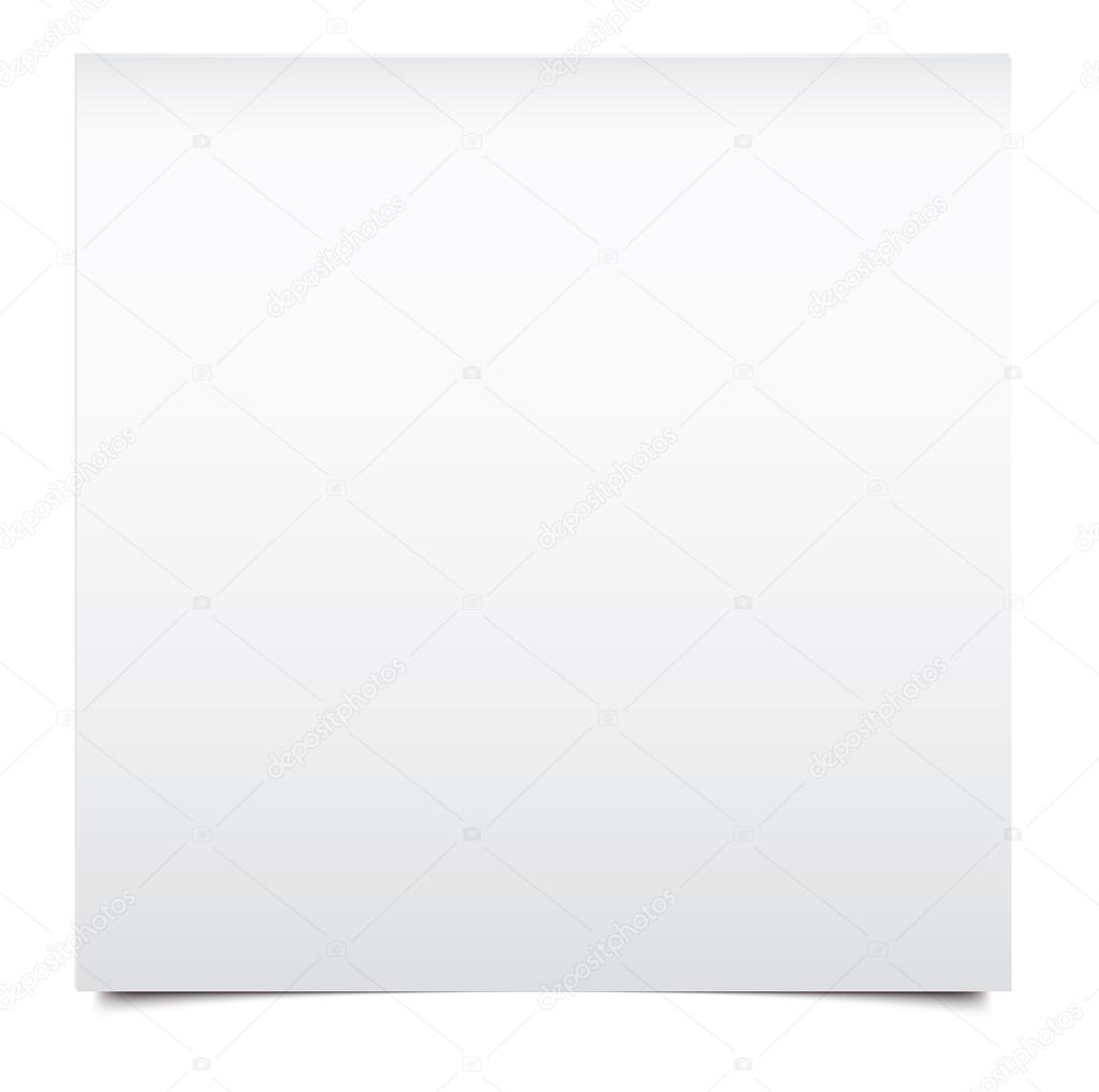 White square post-it note paper, isolated on white Stock Photo by ...