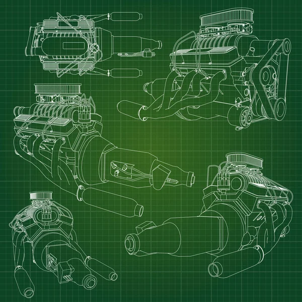 Car Engine Blueprints