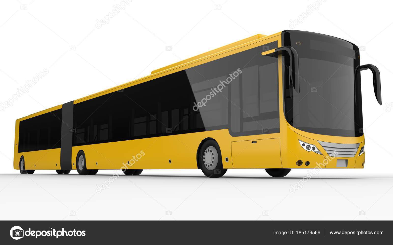 A large city bus with an additional elongated part for large passenger ...