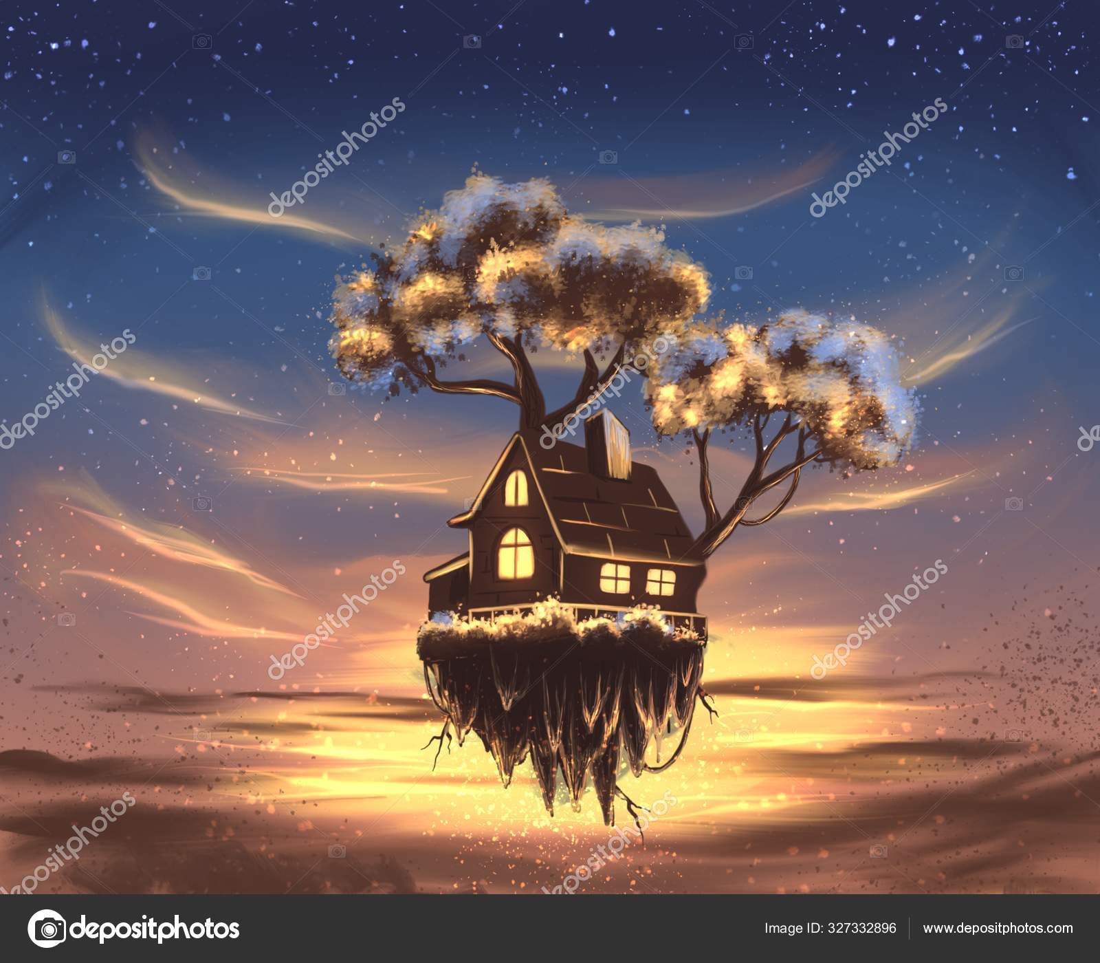 Floating House In The Sky