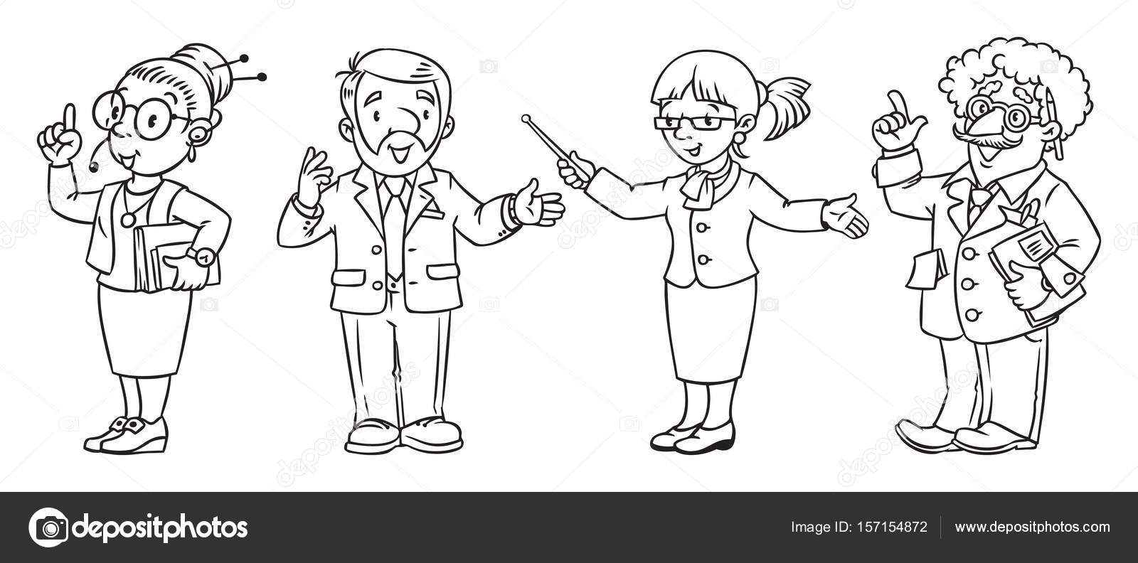 Director De Una Escuela Sketch Coloring Page