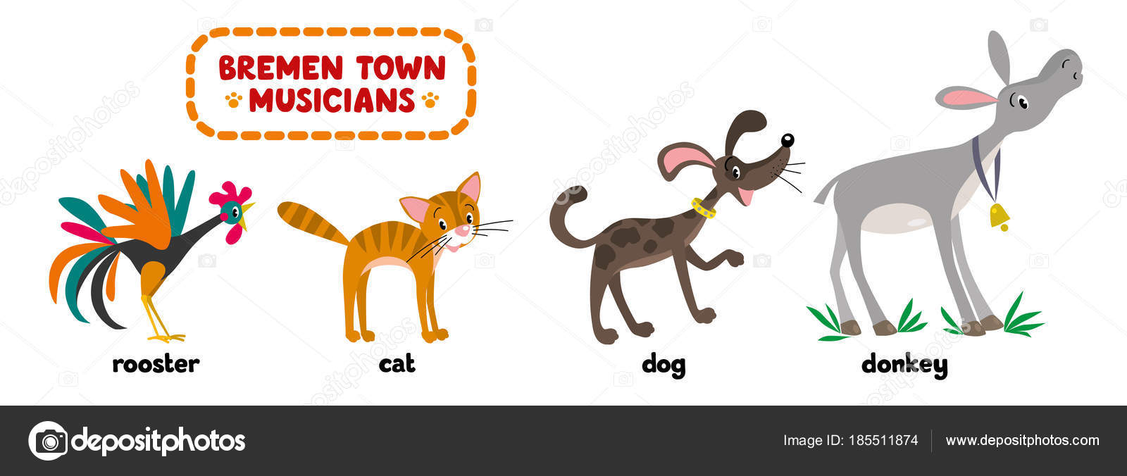 Bremen Town Musicians Coloring Pages Free