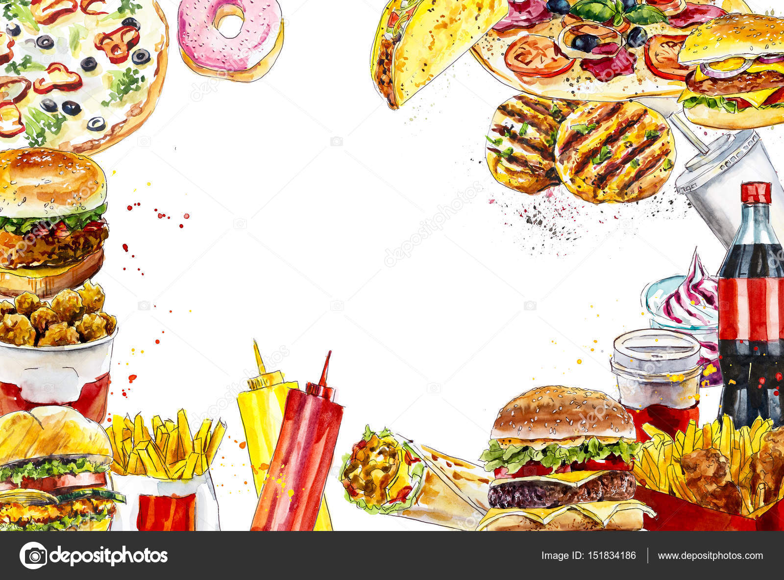 Junk Food Borders And Frames