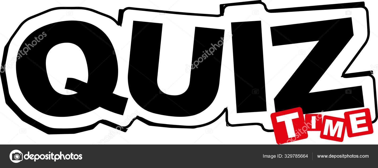Quiz Time Creatif Font Design Stock Vector By ©selim123 329785664