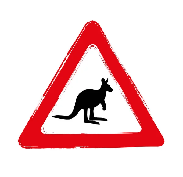 ᐈ Kangaroo signs australia stock vectors, Royalty Free kangaroo warning ...