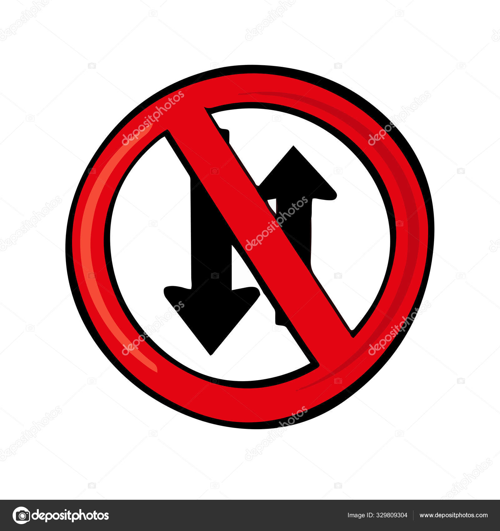 Two Way Traffic Sign