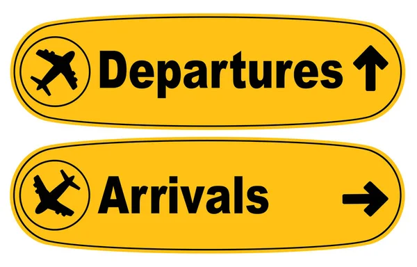 Black and yellow Airport Signs Stock Vector Image by ©naum100 #298878526
