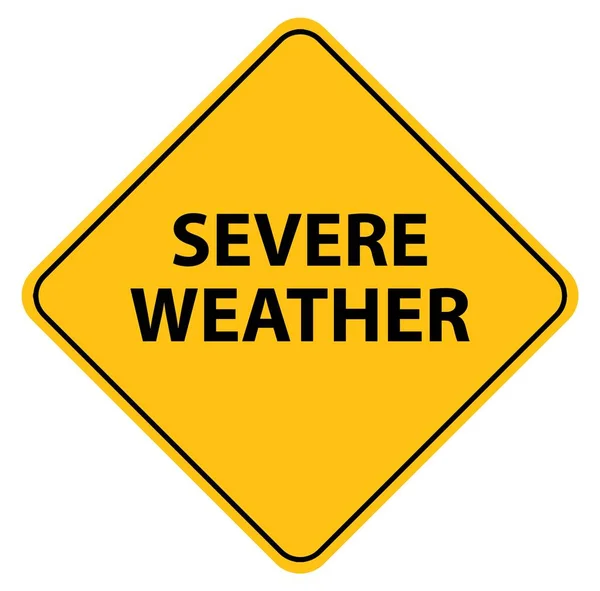 Severe Weather Sign White Background Stock Vector Image by ©selim123 ...