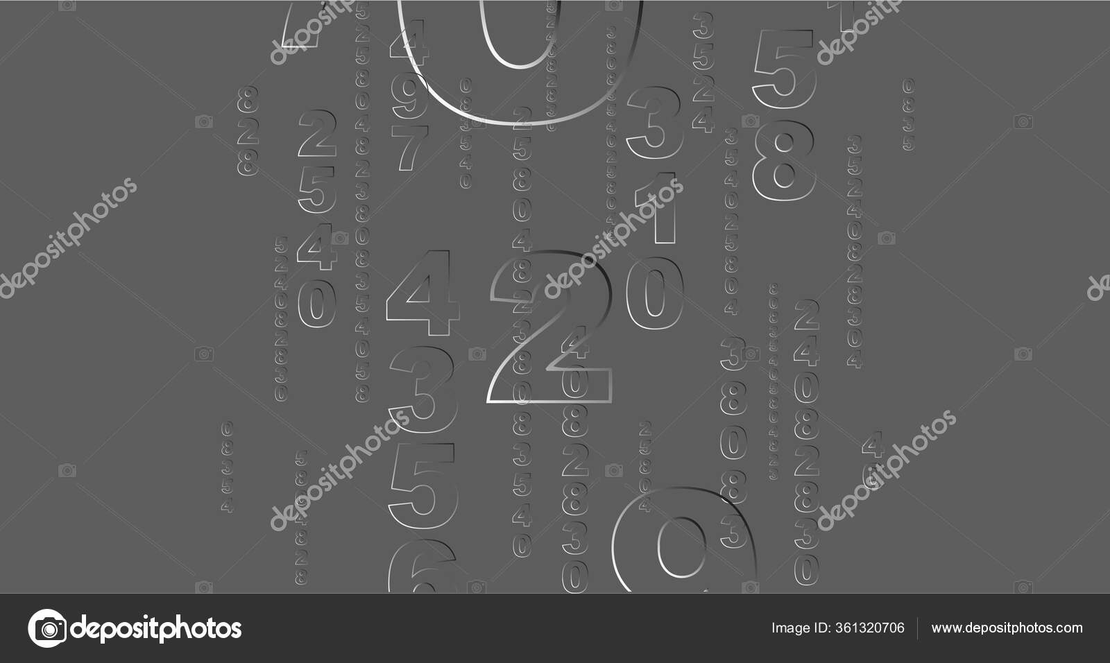 Creative Modern Background Numbers Stock Vector by ©selim123 361320706