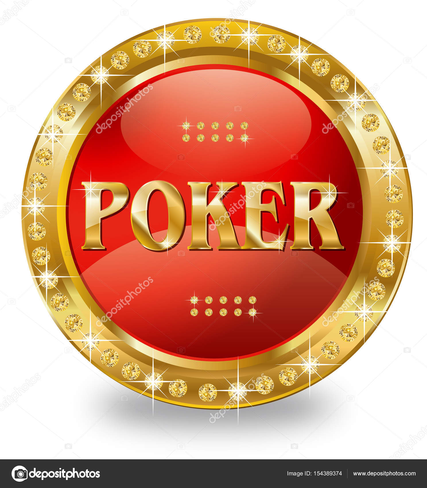 Poker chip icon Stock Vector Image by ©ElenaBaryshkina #154389374