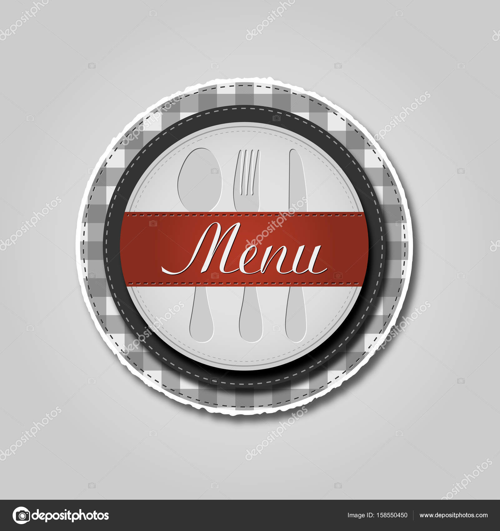 Icono del menú del restaurante Vector de stock #158550450 de ...