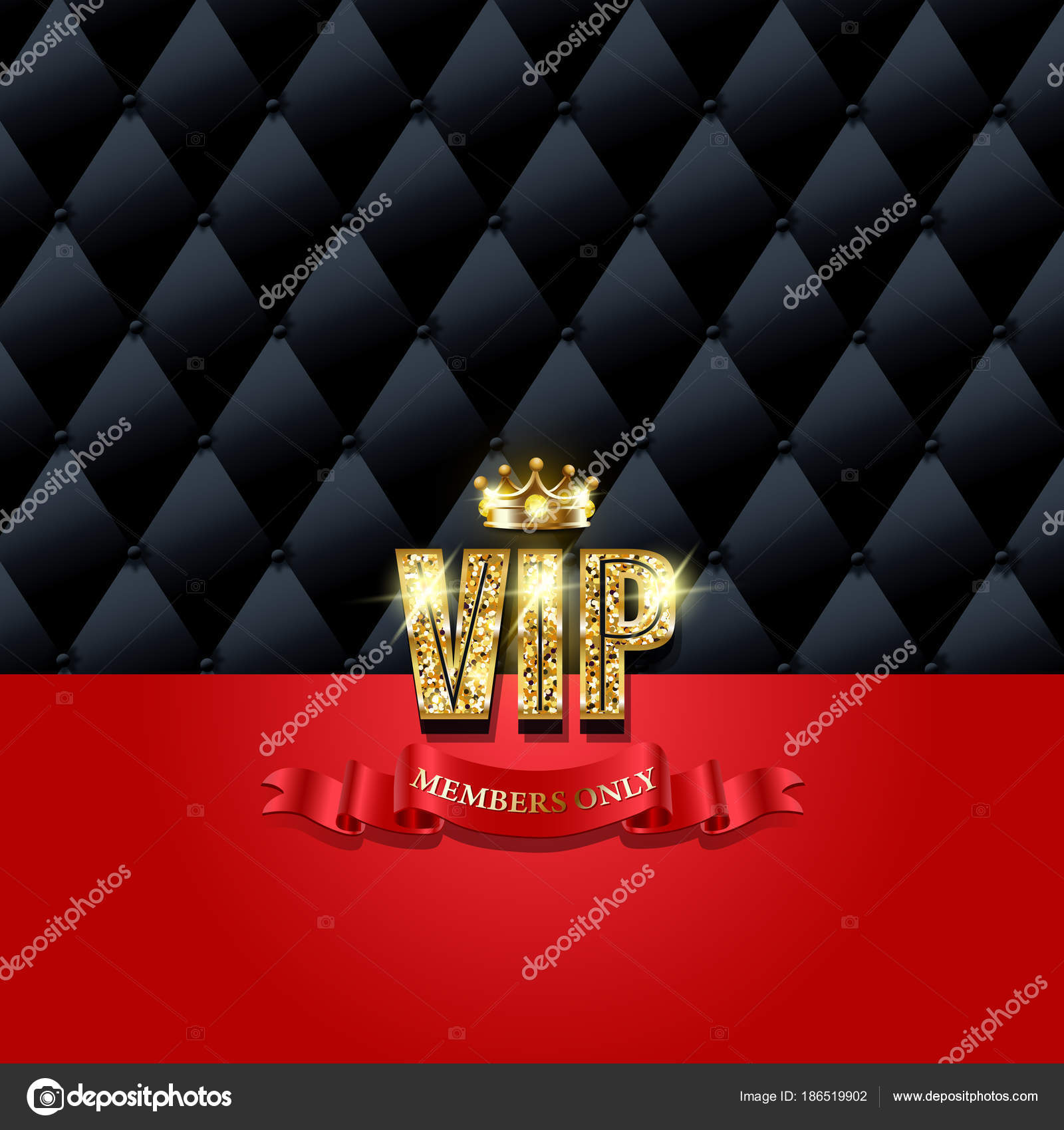 Vip Members Black Abstract Background Vector Illustration Stock Vector ...