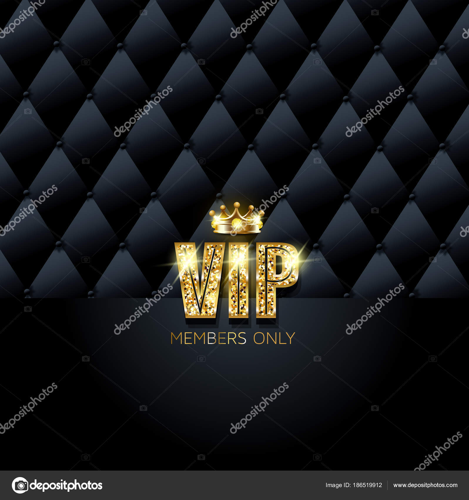 Vip Members Black Abstract Background Vector Illustration Stock Vector ...