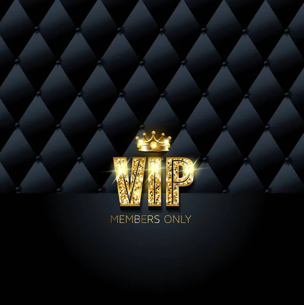 Card Vip Golden Glitter Lettering Members Only Black Grey Checkered ...