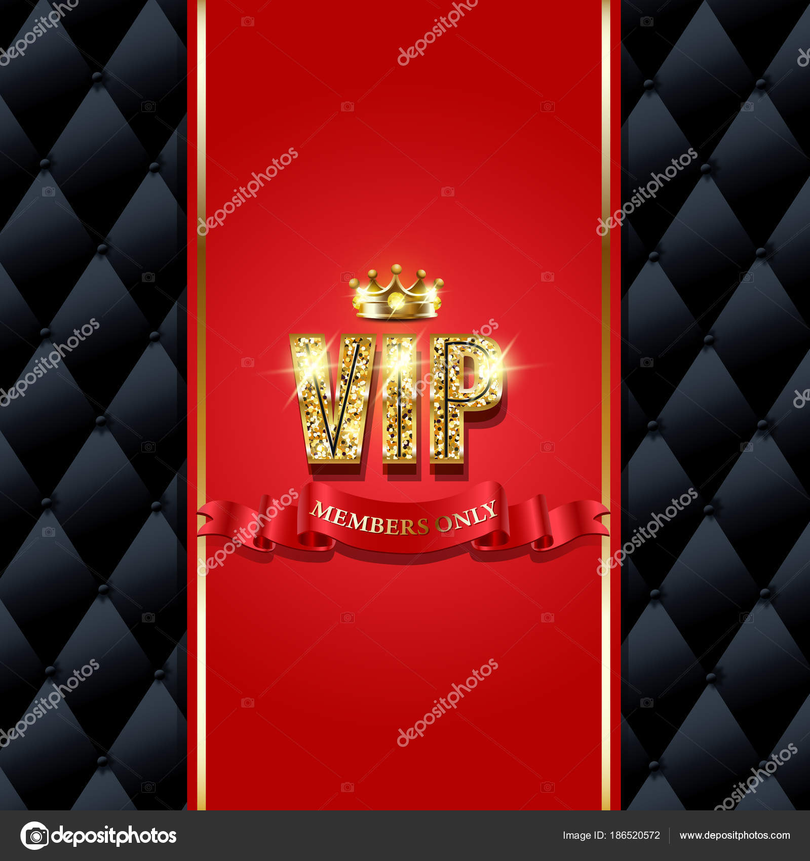 Vip Members Black Abstract Background Vector Illustration Stock Vector ...