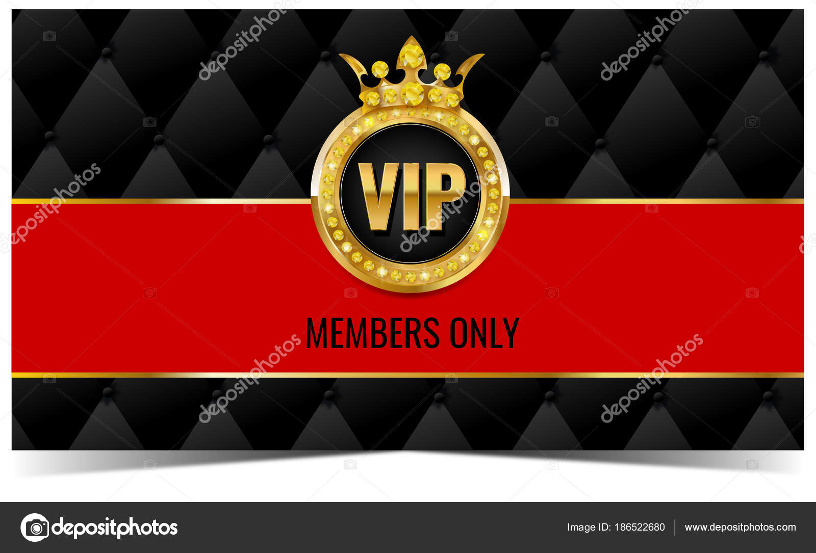 Vip Members Black Abstract Background Vector Illustration Stock Vector ...