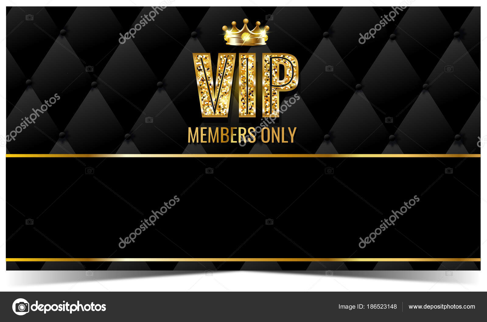 Vip Members Black Abstract Background Vector Illustration Stock Vector ...