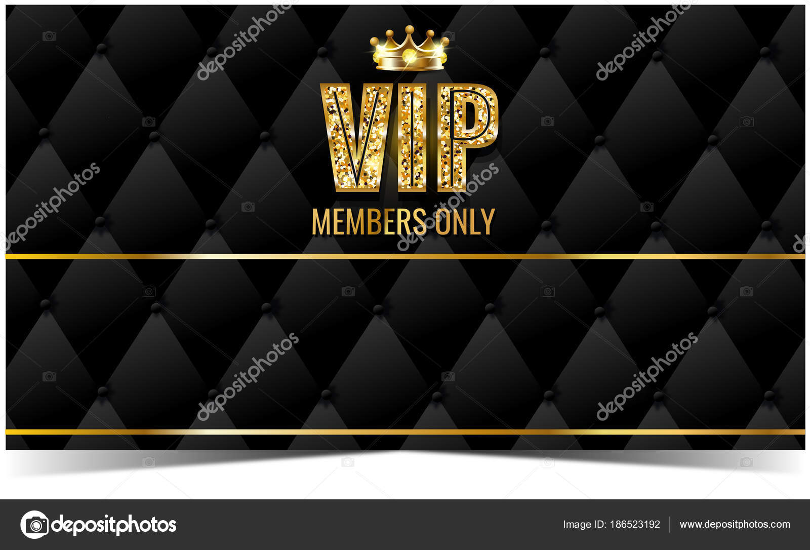 Vip Members Black Abstract Background Vector Illustration Stock Vector ...